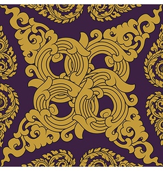 Seamless vajra tibetan pattern Royalty Free Vector Image