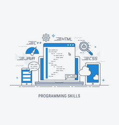 Software development isometric Royalty Free Vector Image