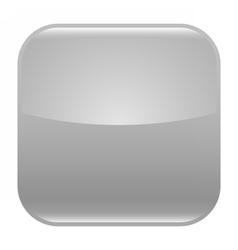 Orange glossy button blank icon square empty shape