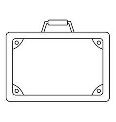 Open suitcase icon outline style Royalty Free Vector Image