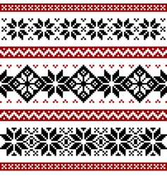 Nordic snowflake pattern Royalty Free Vector Image