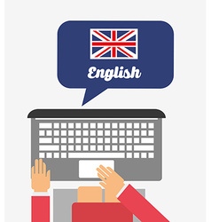 Learn english design Royalty Free Vector Image