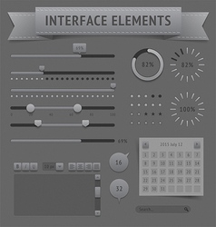 User interface elements Royalty Free Vector Image