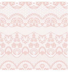 Lace seamless pattern with flowers Royalty Free Vector Image