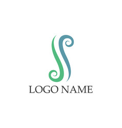 Ss logos and symbols template icons app Royalty Free Vector