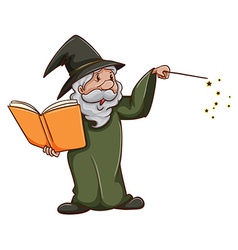 A simple sketch of a wizard Royalty Free Vector Image