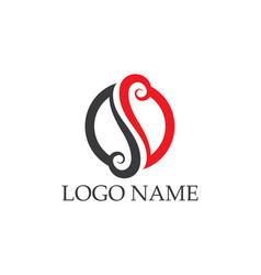Ss logos and symbols template icons app Royalty Free Vector