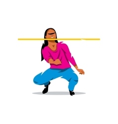 Limbo dance Royalty Free Vector Image - VectorStock