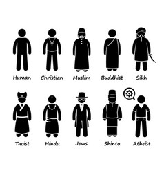 Islam muslim religion culture tradition stick Vector Image