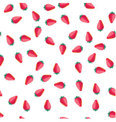 Strawberry seamless pattern Royalty Free Vector Image