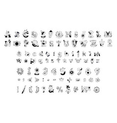 Main astrological signs and symbols the big set Vector Image