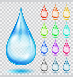 Multicolored drops Royalty Free Vector Image - VectorStock