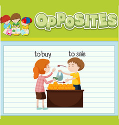 Opposite adjectives work and play Royalty Free Vector Image
