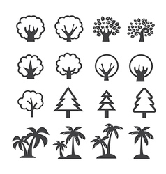 Low poly tree set Royalty Free Vector Image - VectorStock