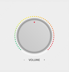 Volume knobs music controls Royalty Free Vector Image