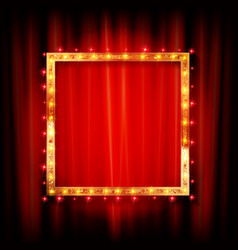 Curtain with a Gold Frame Vector Images (over 1,200)