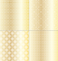 Types of greek frets are simple fret Royalty Free Vector