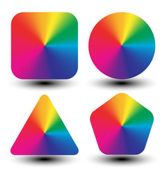 Color wheel circular circle color palette with Vector Image