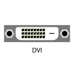 Vga connector for a monitor peripheral devices Vector Image