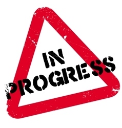 In progress rubber stamp Royalty Free Vector Image