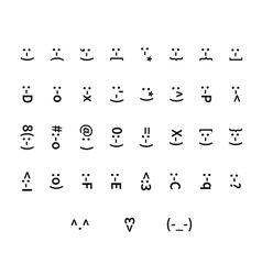 Set emoticons Royalty Free Vector Image - VectorStock