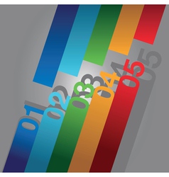 Abstract number line background Royalty Free Vector Image