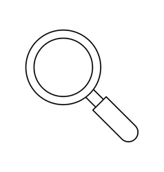 Magnifying glass lupe Royalty Free Vector Image