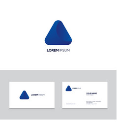 Blue business card Royalty Free Vector Image - VectorStock