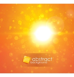 Abstract background with sun and light rays Vector Image
