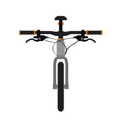 Bicycle front view Royalty Free Vector Image - VectorStock