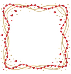 Heart 3d border Royalty Free Vector Image - VectorStock