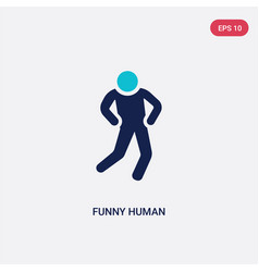 Two color super human icon from feelings concept Vector Image