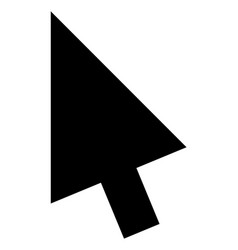 Black triangle icon modern simple mouse cursor Vector Image