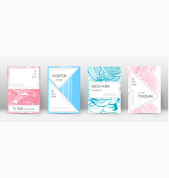 Cover page design template stylish brochure layou Vector Image