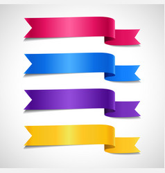 Colored decorative arrow ribbons banners Vector Image