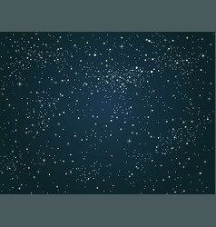 Starry sky shining stars dark sky telescope Vector Image