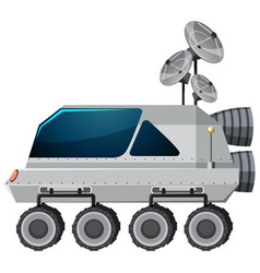 Isolated lunar roving vehicle on white background Vector Image