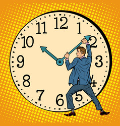 Time stopping Royalty Free Vector Image - VectorStock
