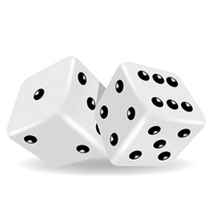 Black dice Royalty Free Vector Image - VectorStock