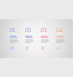 Information technology infographics Royalty Free Vector