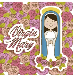 Religious from virgin mary mother jesus christ Vector Image