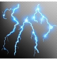 Thunderstorm lightning strike Royalty Free Vector Image