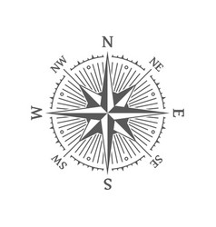 Wind rose Royalty Free Vector Image - VectorStock