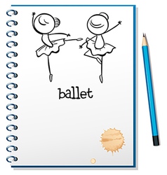 Ballet dancers Royalty Free Vector Image - VectorStock
