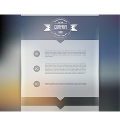 Blurred cards design template Royalty Free Vector Image