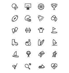 Flat Sports Flat Icons 1 Royalty Free Vector Image