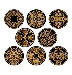 Intricate calligraphic floral design Royalty Free Vector