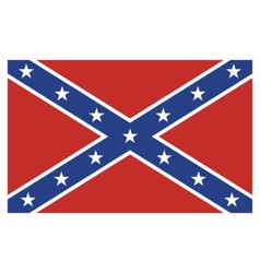 Confederate rebel flag Royalty Free Vector Image