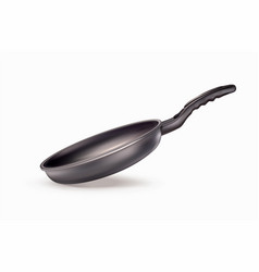 Cartoon cast iron skillet with non-stick coating Vector Image