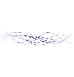 Abstract dot wave pattern wavy dots border thin Vector Image